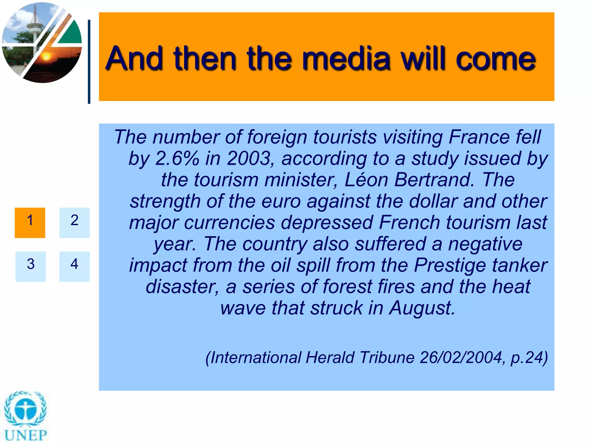 Risk Management in Tourism Destinations | PPTX