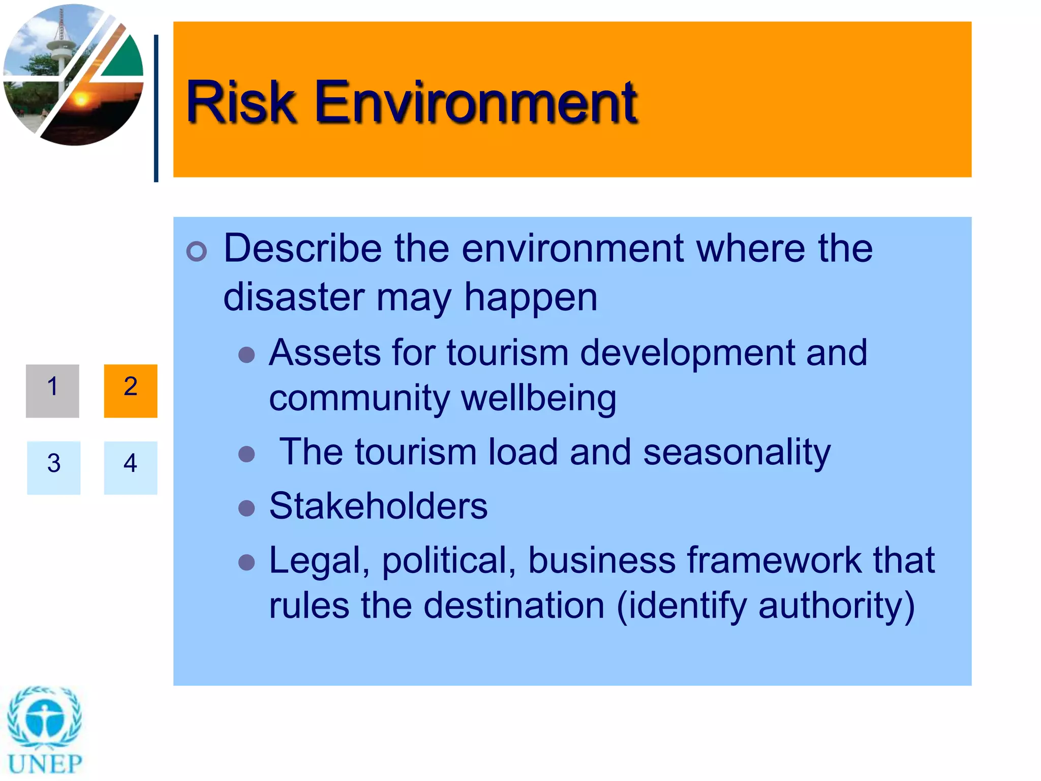 Risk Management in Tourism Destinations | PPTX