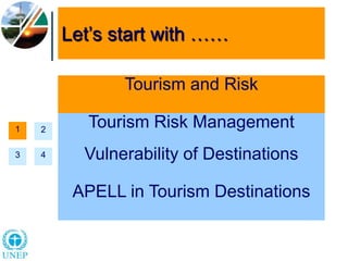 Risk Management in Tourism Destinations | PPTX