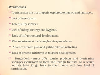 Research on Tourism Development of Bangladesh | PPT