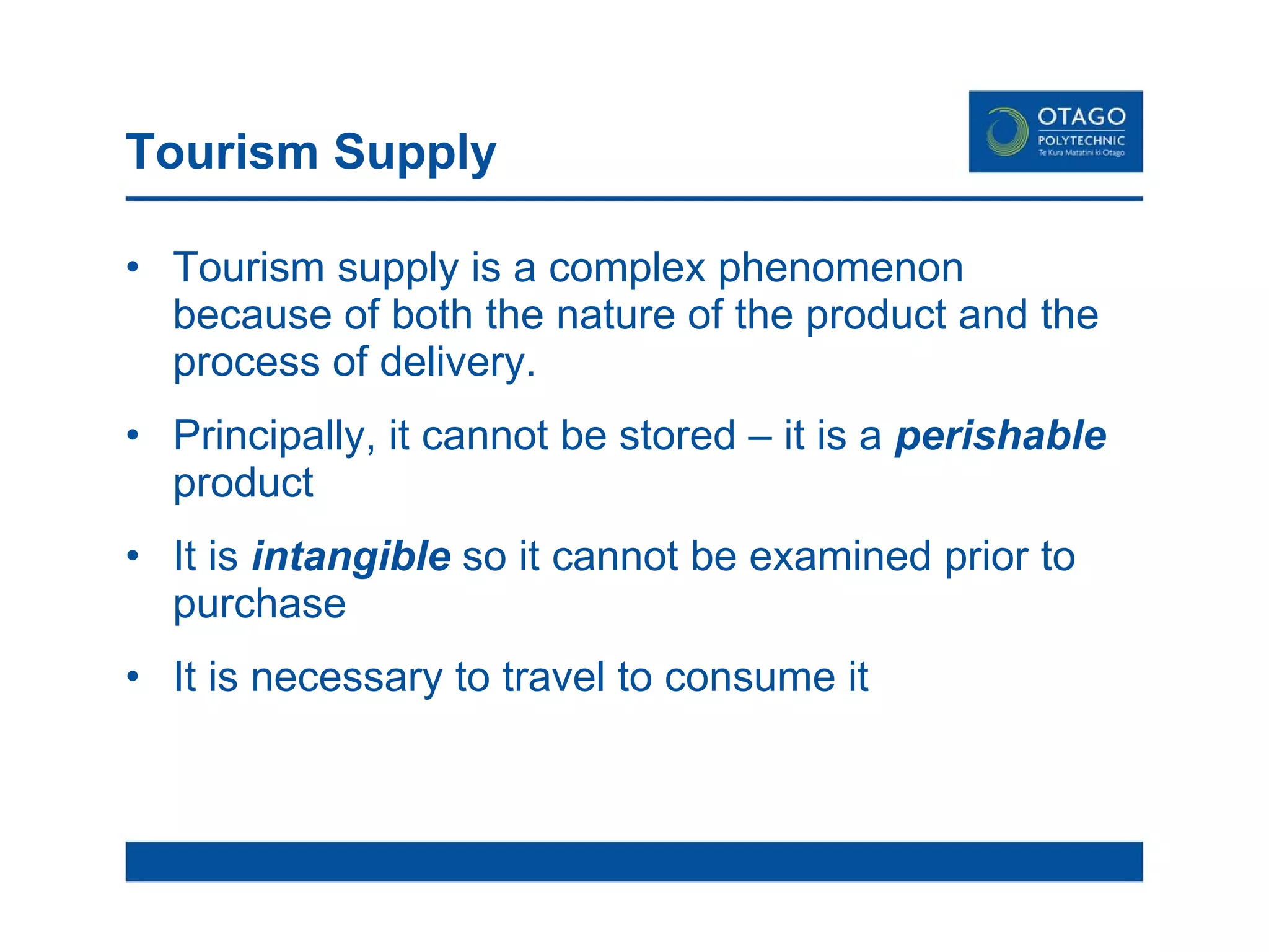 Tourism Supply | PPT