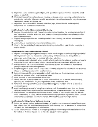 Sustainable Tourism Toolkit: Operations and Management | PDF