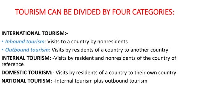TOURISM TYPES & CATEGORIES.pptx
