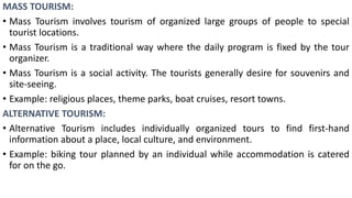 TOURISM TYPES & CATEGORIES.pptx | Polar Travel | Travel Locations