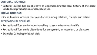 TOURISM TYPES & CATEGORIES.pptx | Polar Travel | Travel Locations