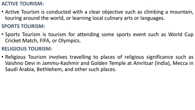 TOURISM TYPES & CATEGORIES.pptx