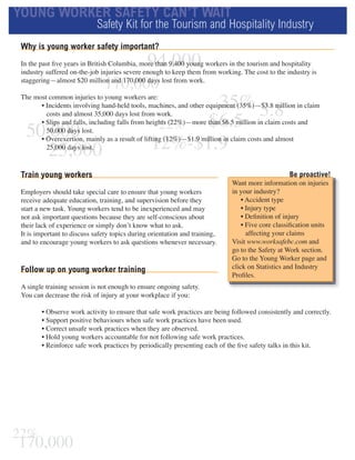 Safety Kit for the Tourism & Hospitality | PDF | Death, Injury, or ...