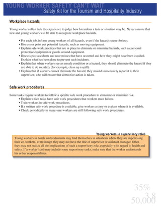 Safety Kit for the Tourism & Hospitality | PDF | Death, Injury, or ...