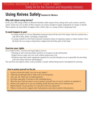 Safety Kit for the Tourism & Hospitality | PDF | Death, Injury, or ...