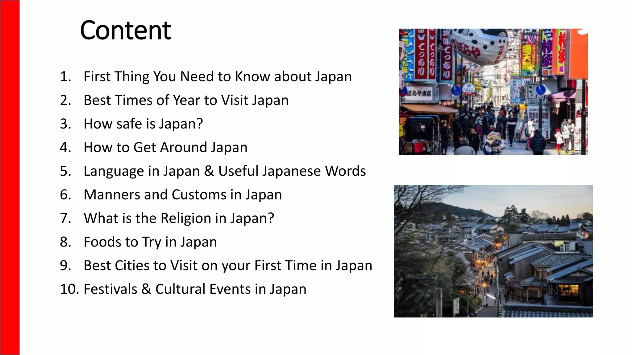 Tourist attraction in japan | PPTX