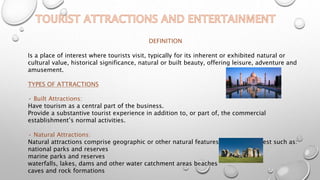 Tourist attractions and entertainment | PPTX