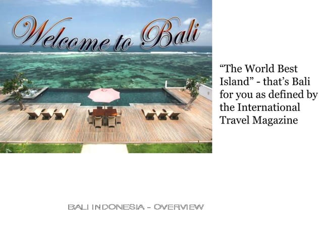 Tourist attractions in bali | PPT