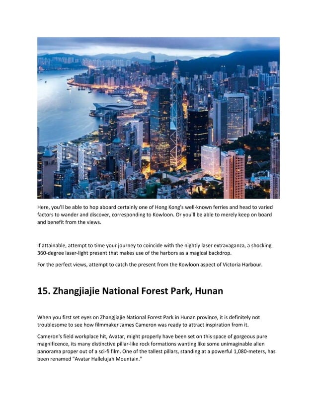 Tourist attractions in china | PDF | Asia Travel | Travel Locations