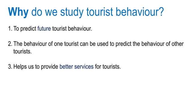 Tourist Behavior intro.pptx | Free Download