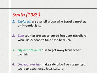 Tourist behaviour, unit 3 | PDF