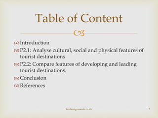 Tourist destination | PPTX