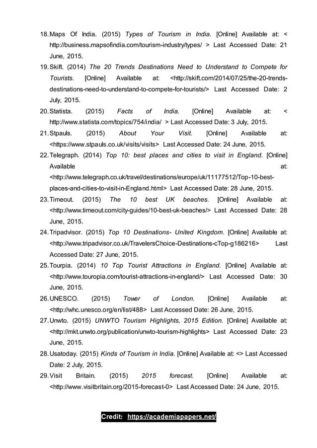 Tourist Destination | PDF