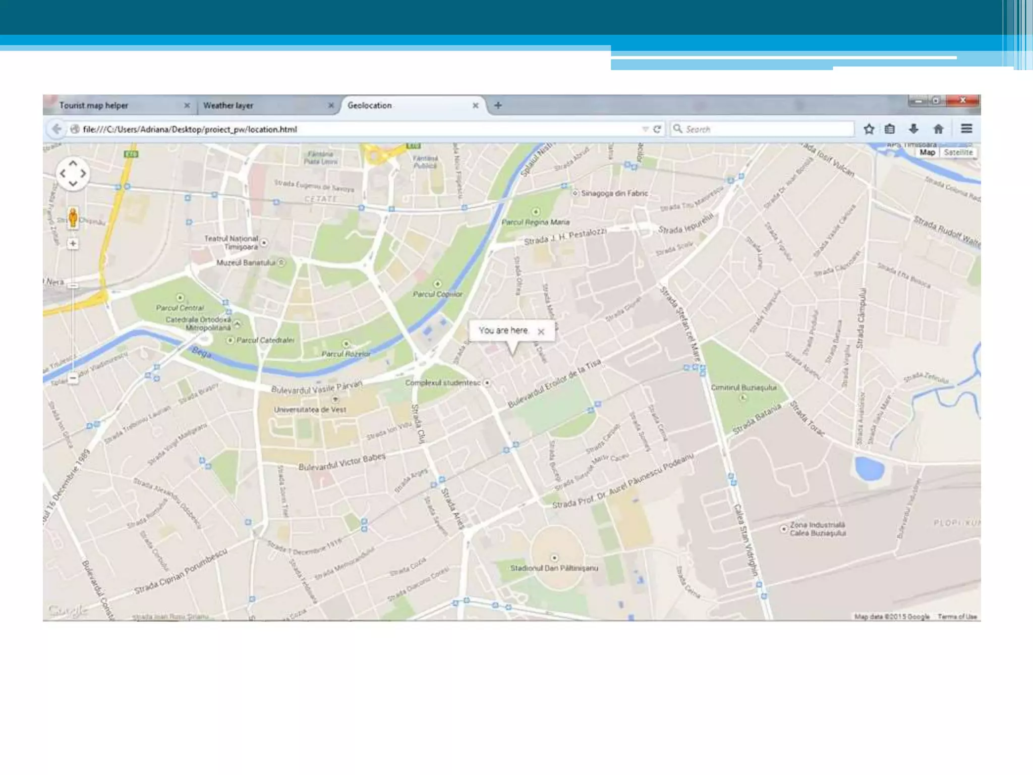 Tourist map helper | PPTX
