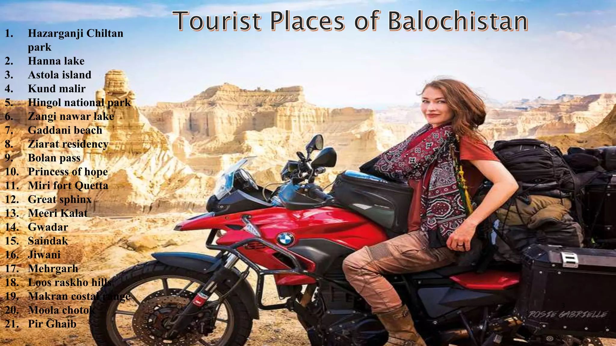 Tourist places of balochistan | PPTX