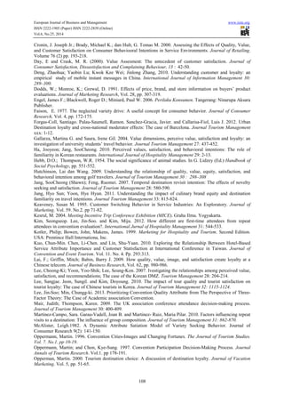 Tourists behavioral intentions antecedent meeting incentive convention ...