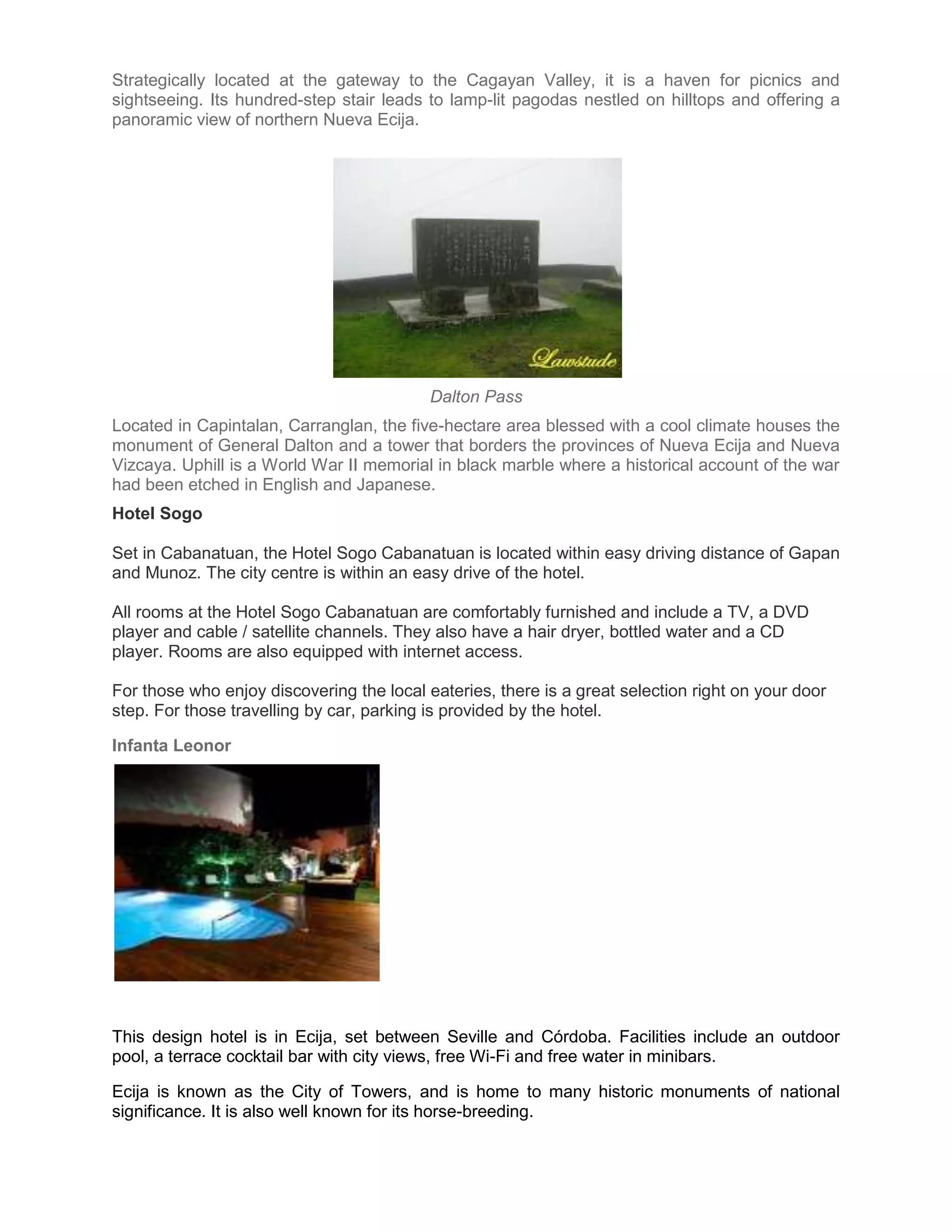 Tourist spots | DOCX