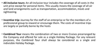 TOUR & ITS TYPE | PPTX