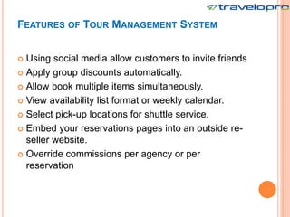Tour Management System | PPTX