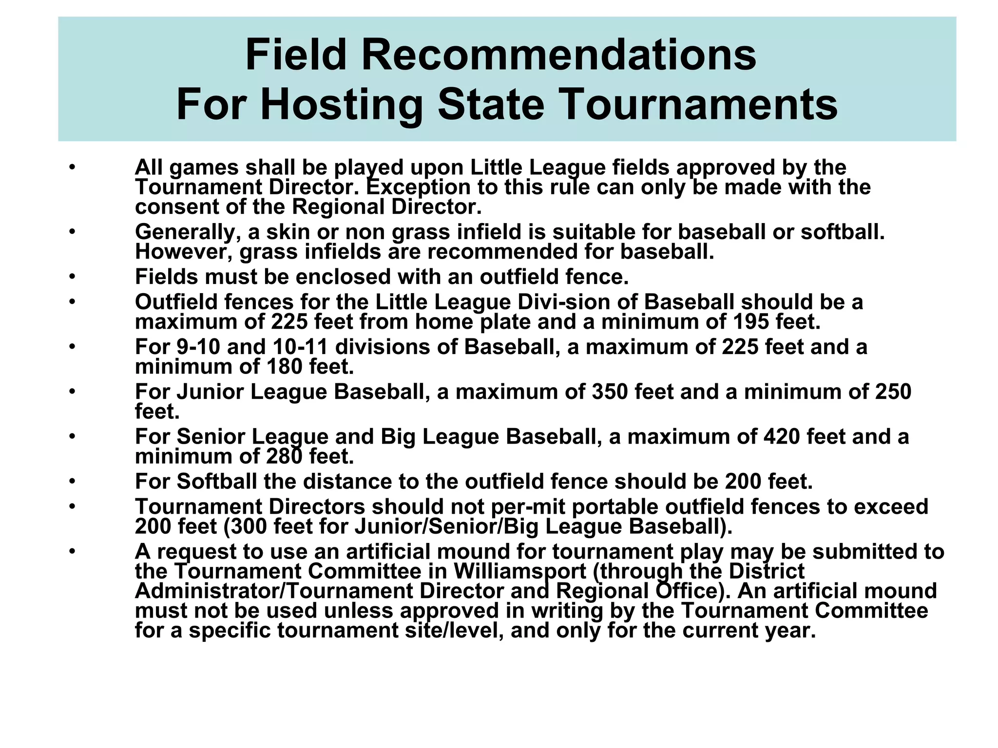 Tournament Directors Training Guide | PPT