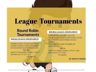 Tournaments and its types types | PPTX