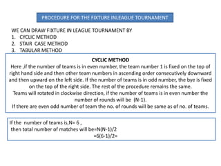Tournaments and its types types | PPTX
