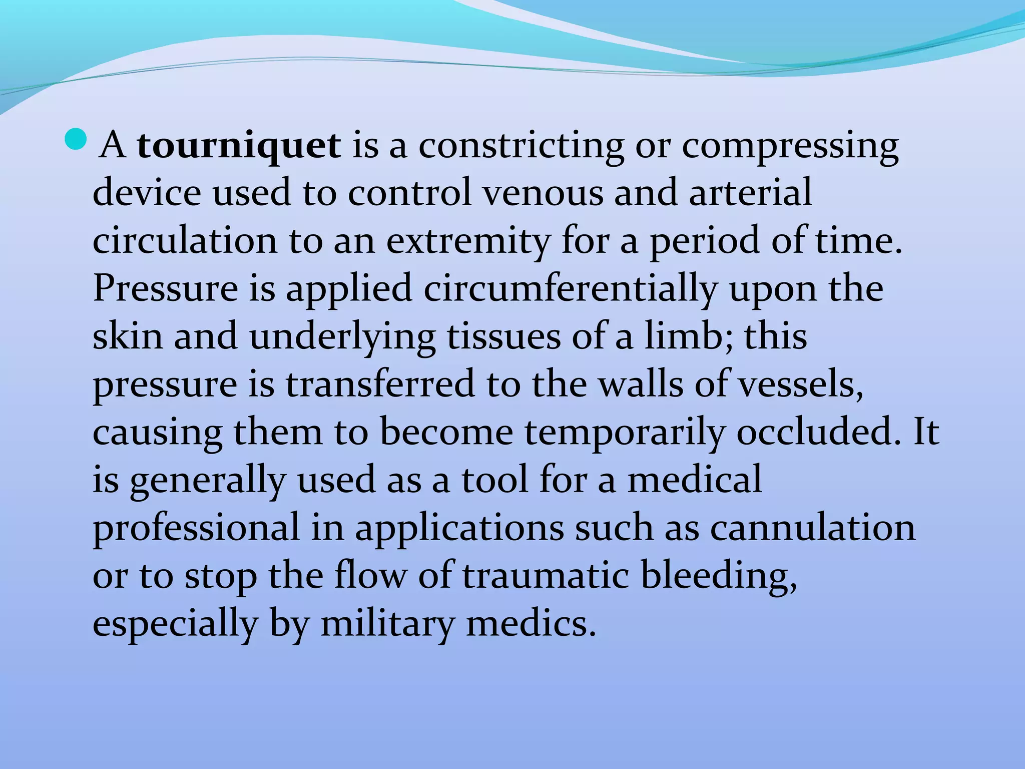 Tourniquet | PPT