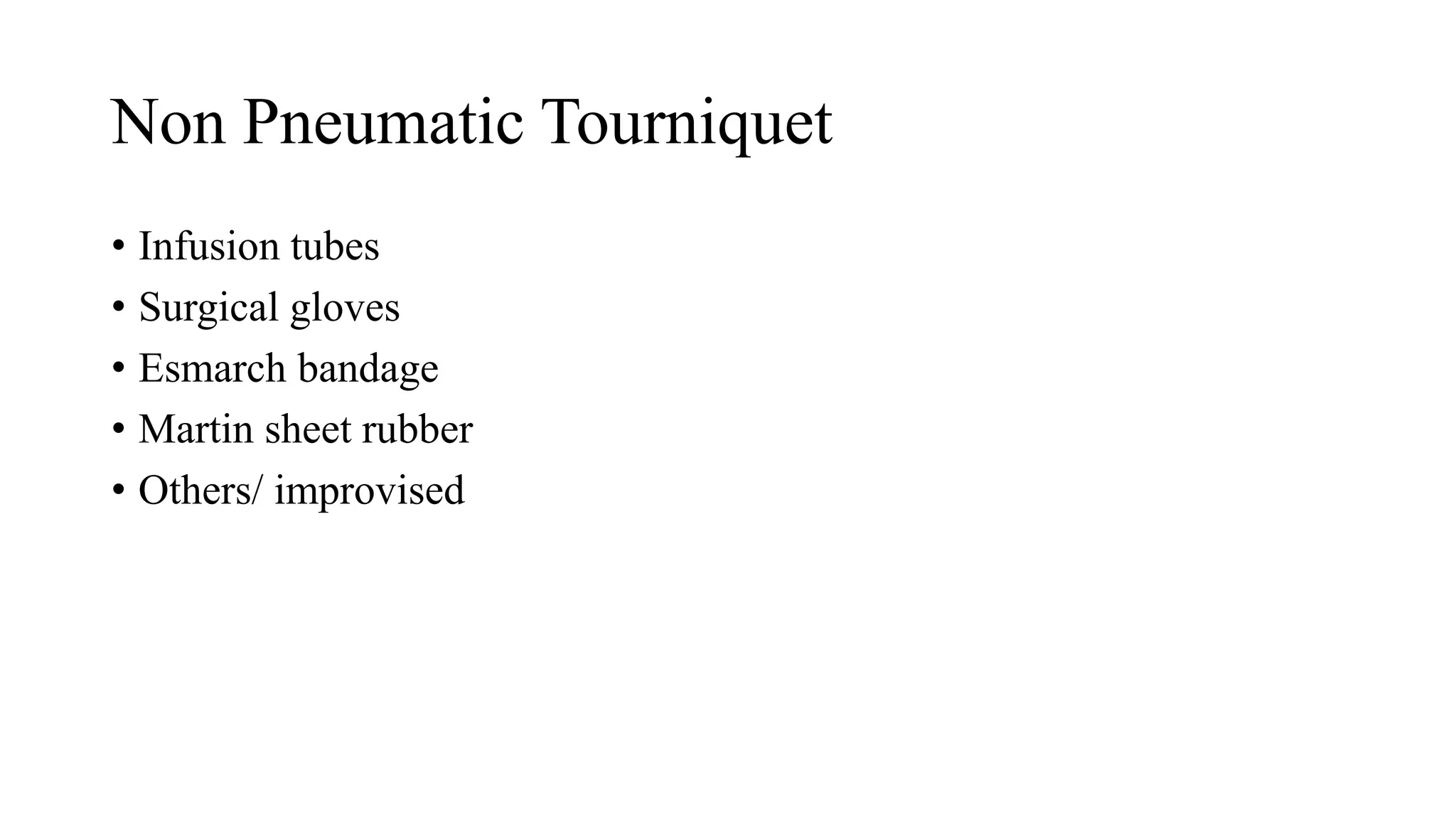 Tourniquet vs reperfusion in Orthopedic surgery especially replantation ...