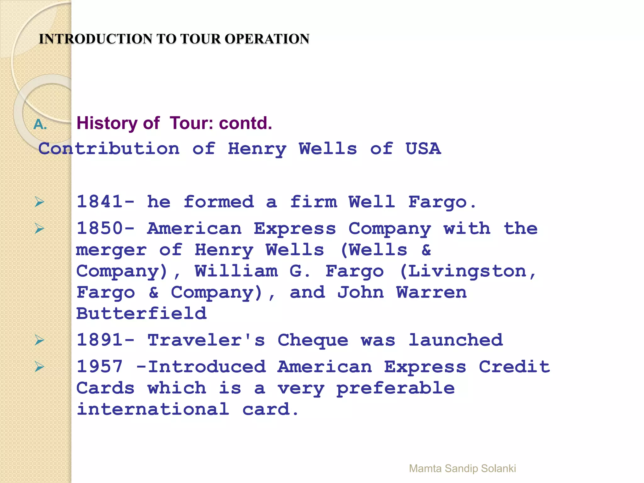 Tour Operations Management | PPTX