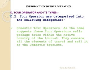 Tour Operations Management | PPTX