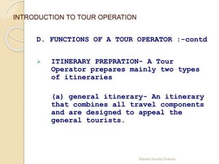 Tour Operations Management | PPTX
