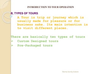 Tour Operations Management | PPTX