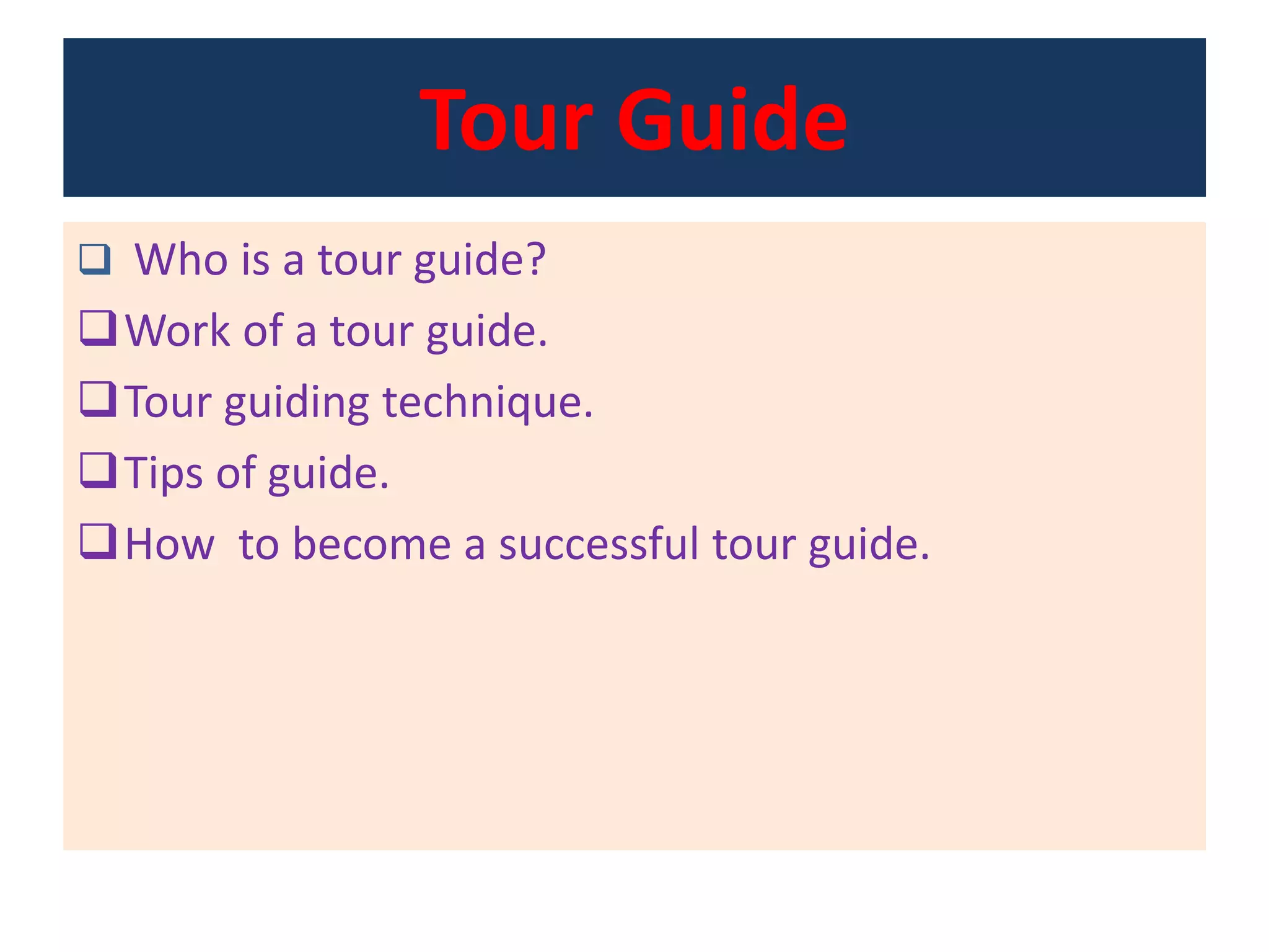 Tour operation introduction | PPTX