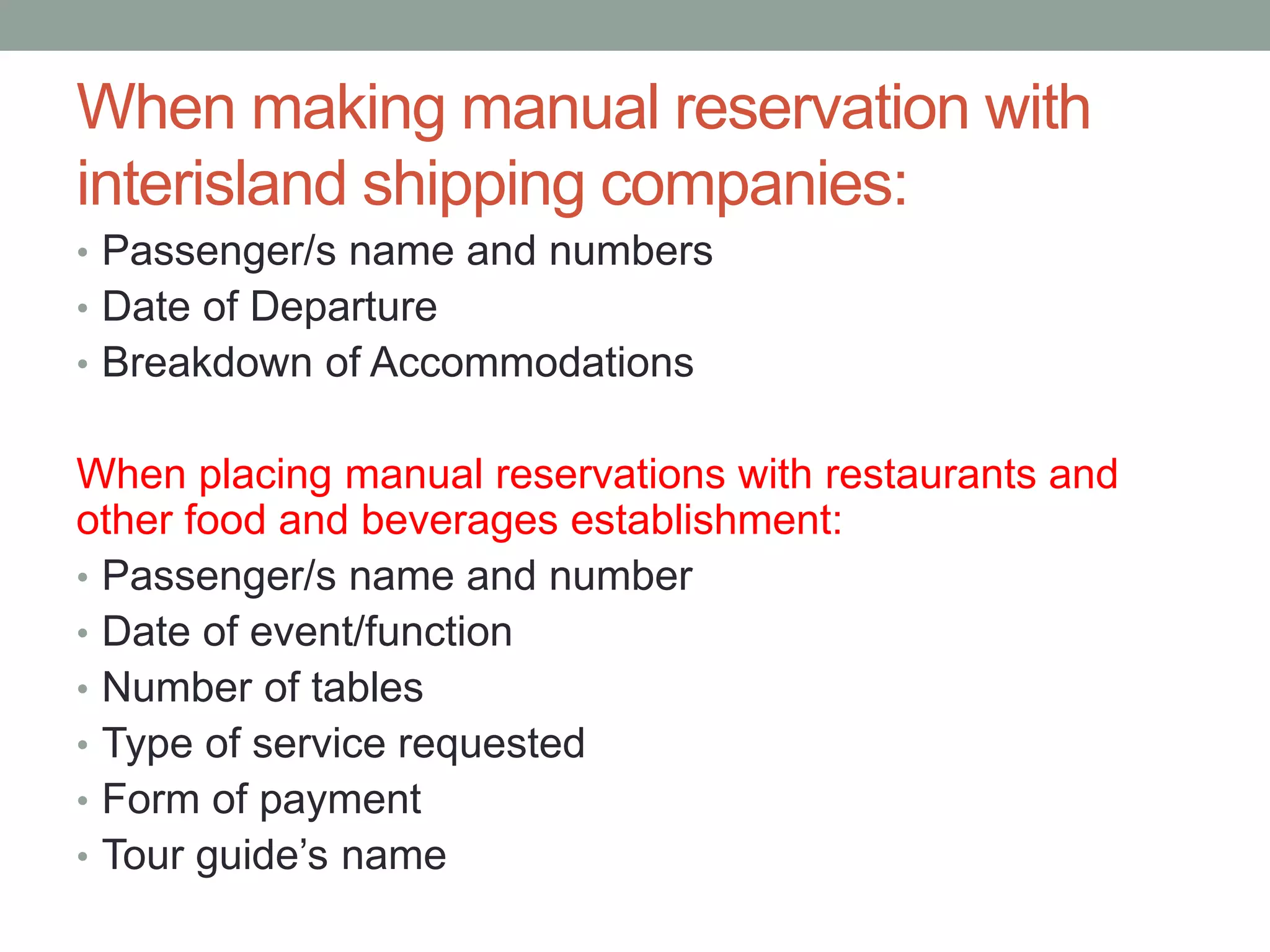Tour operations cycle | PPTX