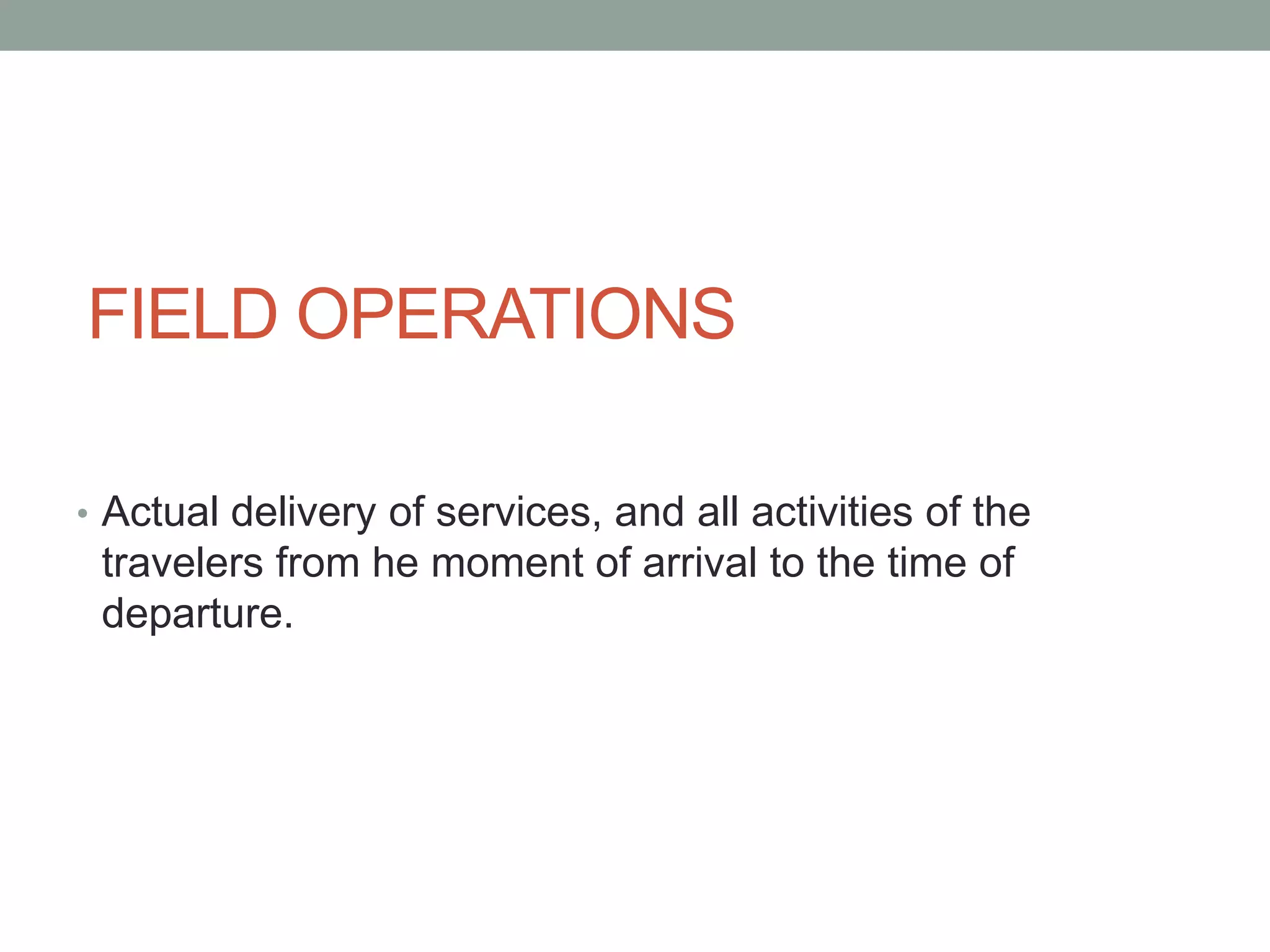 Tour operations cycle | PPTX