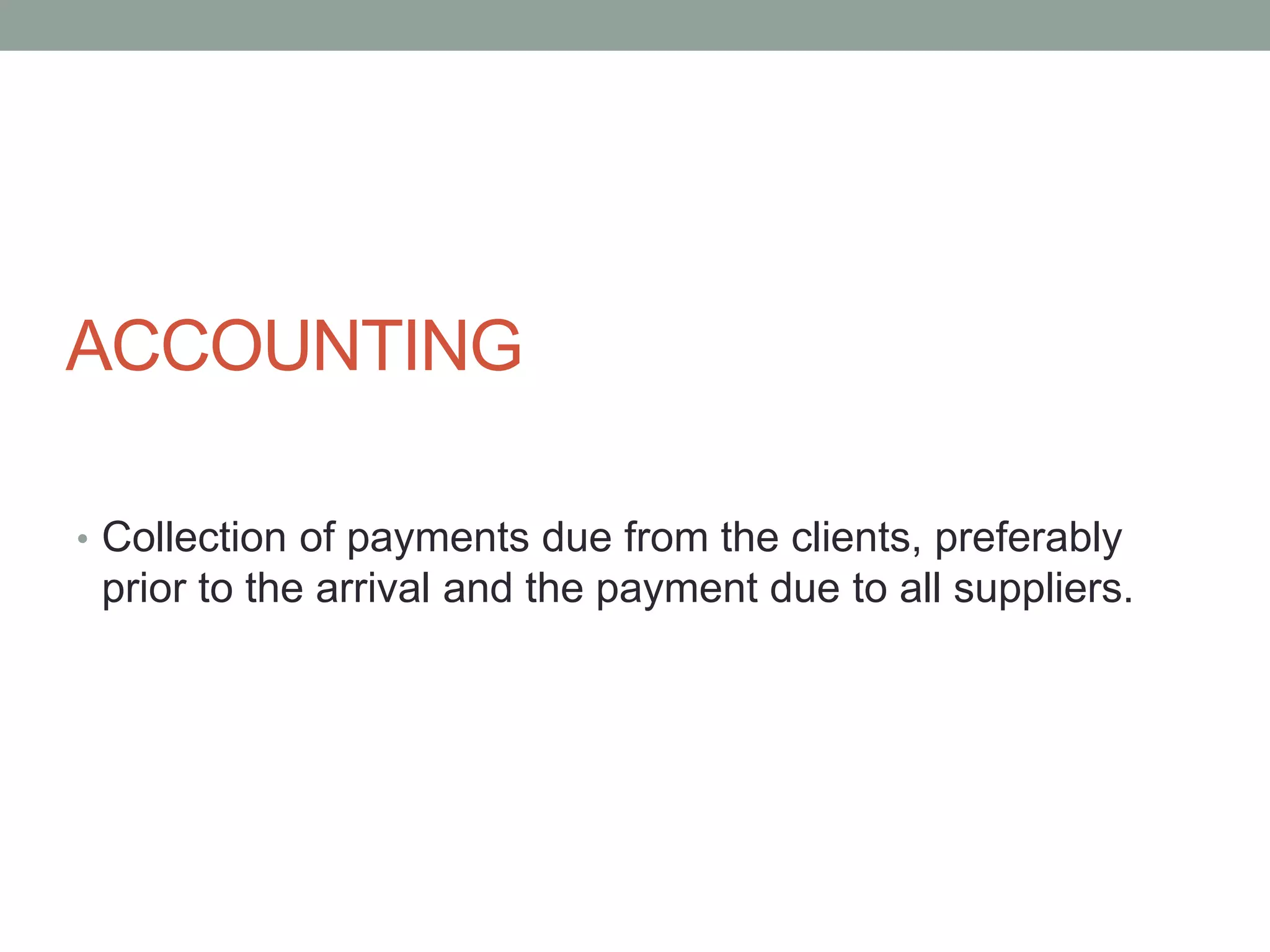 Tour operations cycle | PPTX