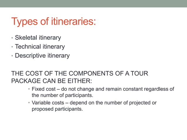 Tour operations cycle | PPTX | Travel