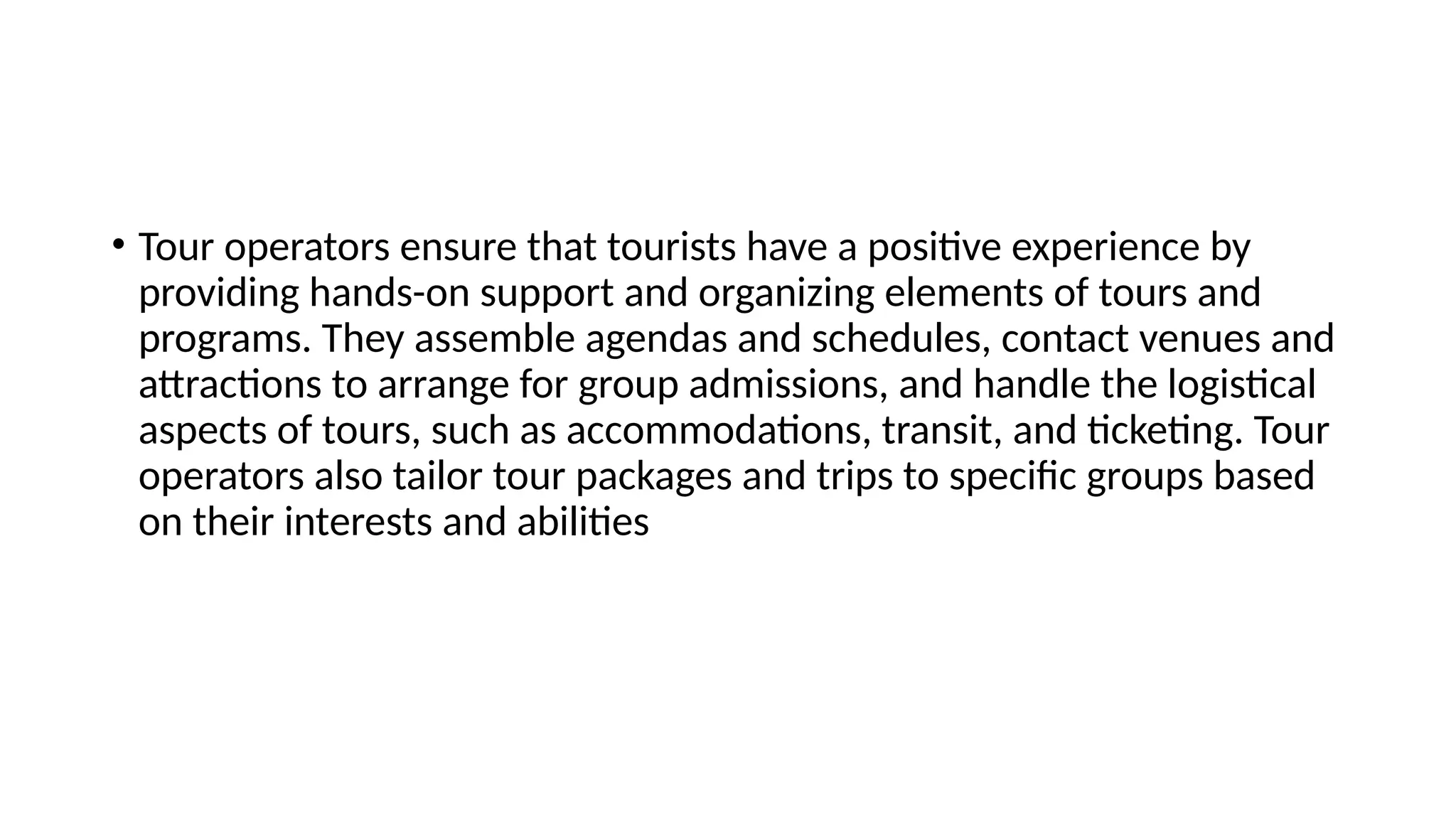 TOUR OPERATIONS MANAGEMENT in the travel .pptx