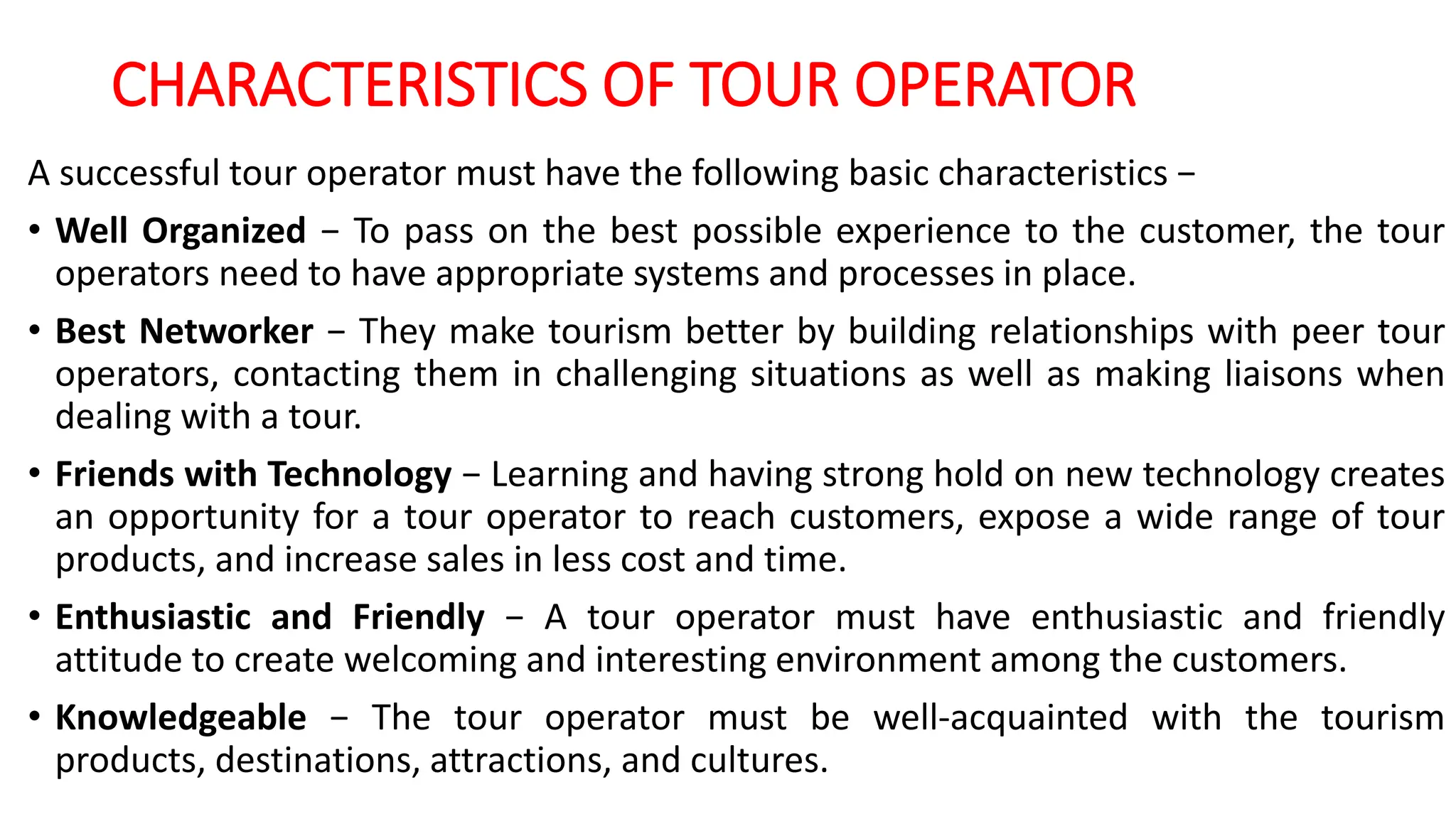 TOUR OPERATOR & TYPES OF TOUR OPERATOR .pptx