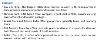 TOUR OPERATOR & TYPES OF TOUR OPERATOR .pptx