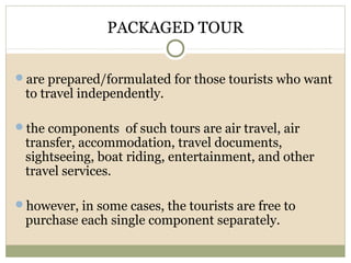 Tour package | PPT