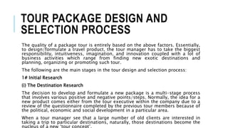 Tour Packages and Itinerary Preparation .pptx