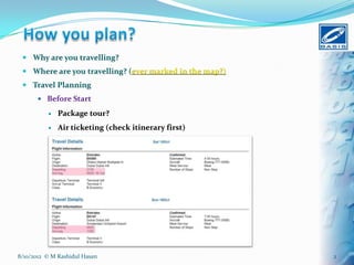 Tour planning | PPTX