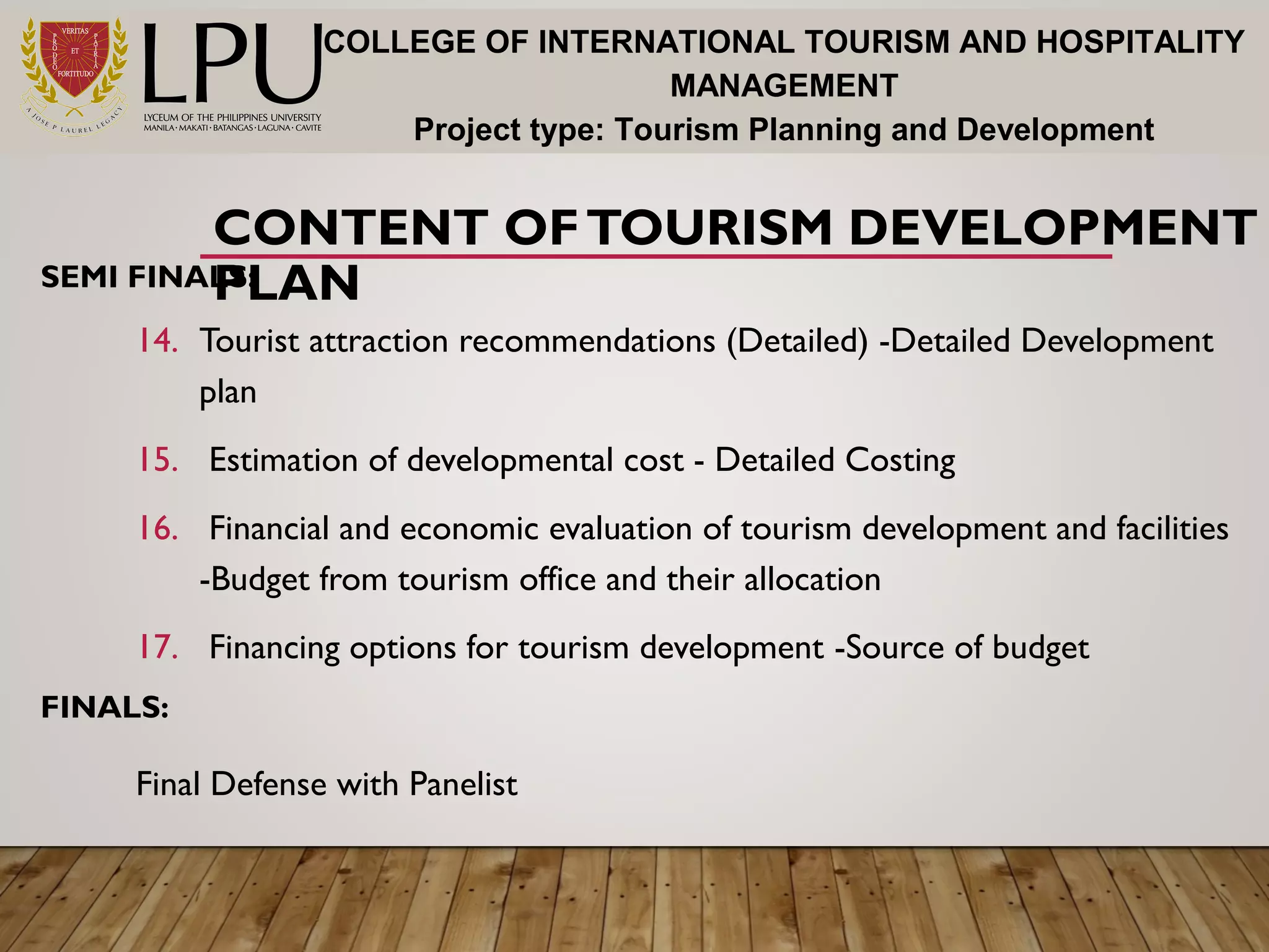 Tourism Planning and Development Introduction | PPT
