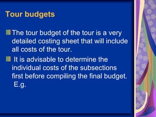 Tour planning | PPT