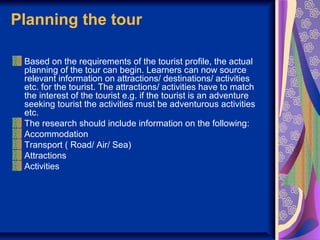 Tour planning | PPT